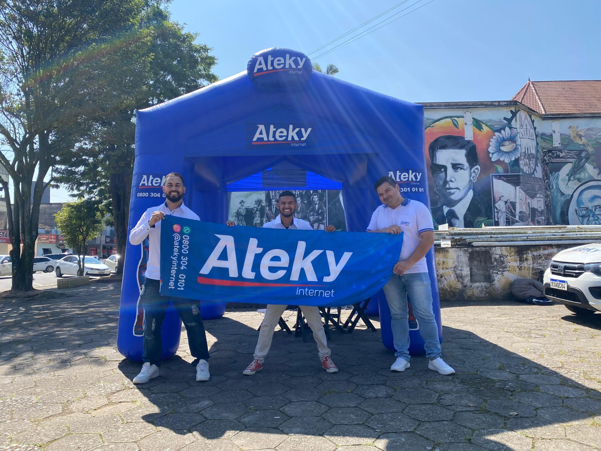 Ateky realiza ações trade em toda a área de cobertura.